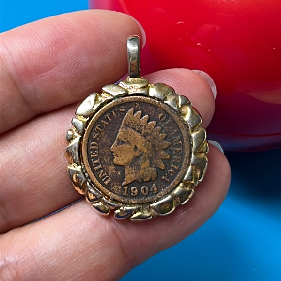 Antique | Jewelry | 94 Antique Indian Head 1 Cent Pendant | Poshmark